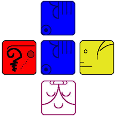 Blue Rhythmic Hand – flow with jo